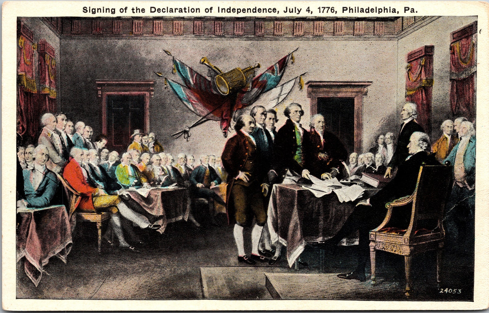 Philadelphia Pennsylvania Signing of Declaration of Independence July 4 ...