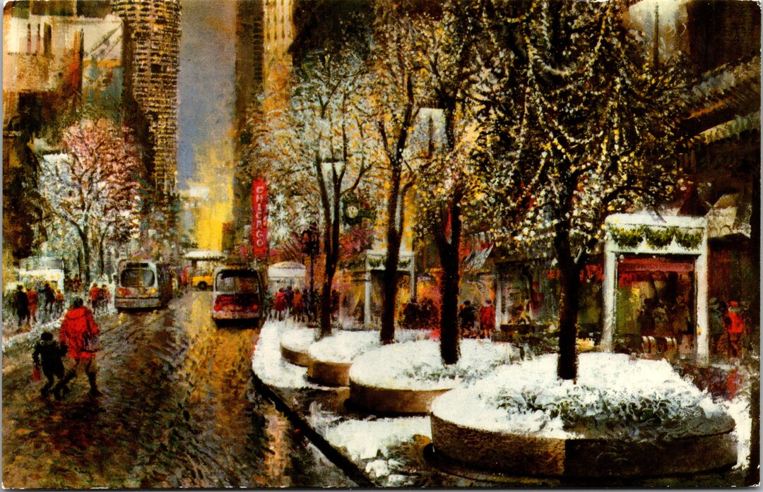 Chicago Illinois IL State Street Mall Postcard - Etsy