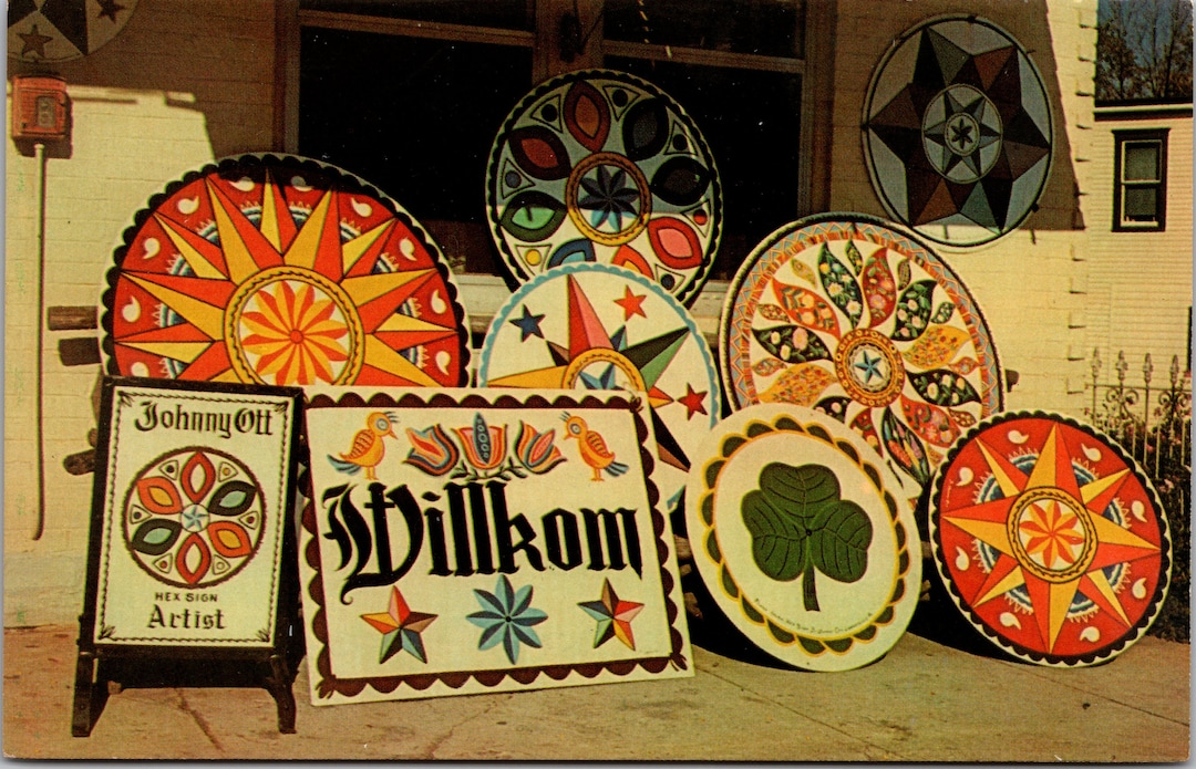Pennsylvania Dutch Country PA Display of Hex Signs Used on Houses ...