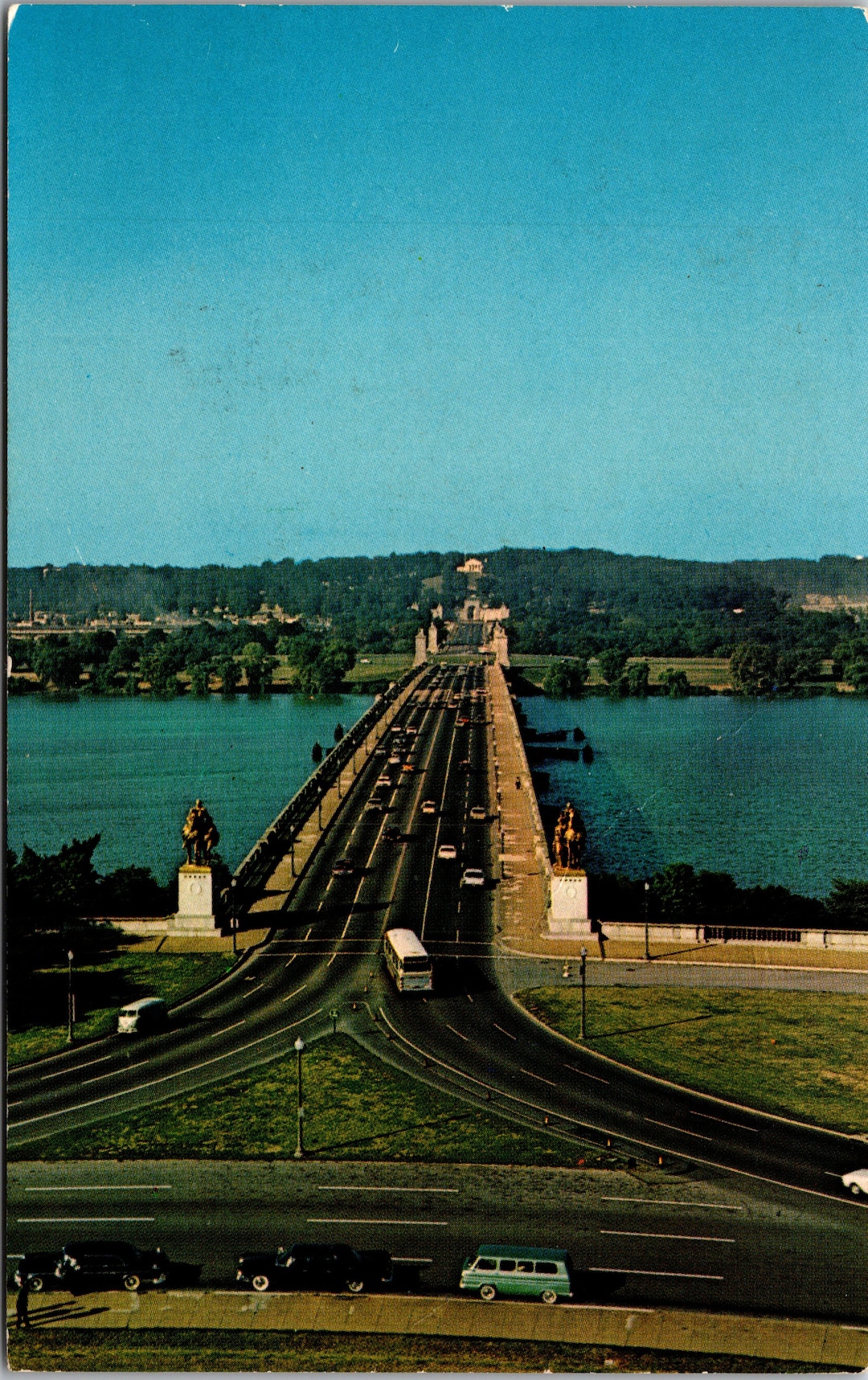 Washington DC Memorial Bridge Looking to Arlington VA From Top - Etsy