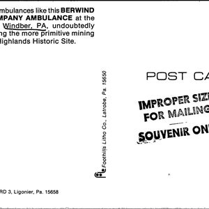 Windber Pennsylvania PA Windber Museum Berwind White Coal Company ...