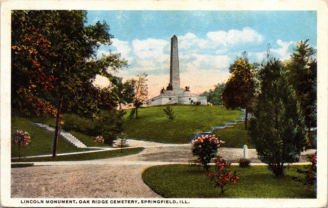 Lincoln Monument Oak Ridge Cemetery Springfield Illinois IL - Etsy