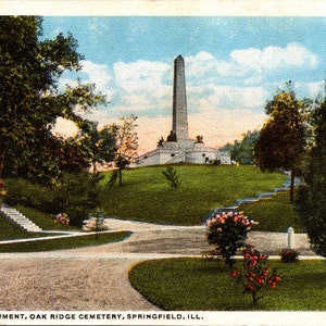 Lincoln Monument Oak Ridge Cemetery Springfield Illinois IL - Etsy