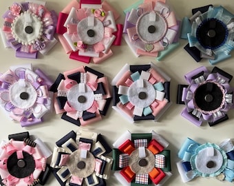 Handmade Ita Bag Rosette Ribbon Accessory Ornament - Etsy