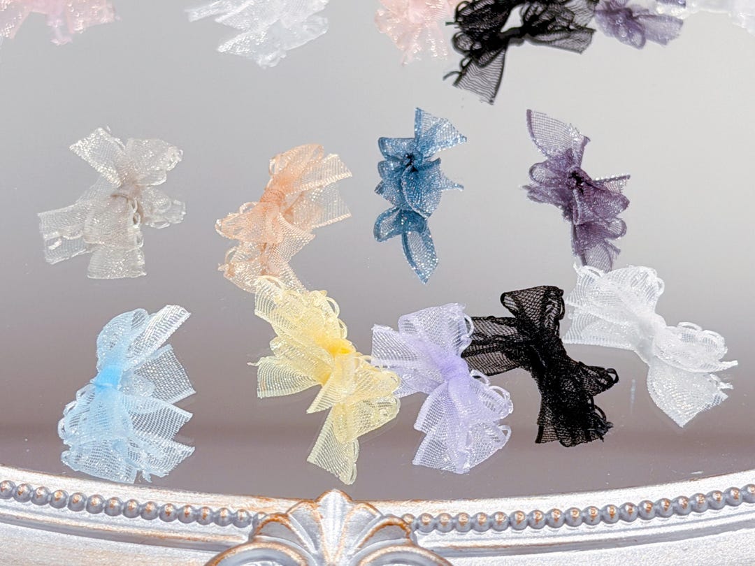 30+ Assorted Mini Bows Ribbon Sewing Craft Embellishment Wedding ...