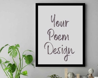 Custom poem print | Etsy