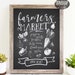 Farmhouse Printable Farmers Market Rustic Kitchen Wall Art Chalkboard ...