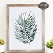Downloadable Prints Watercolor Botanical Print Maidenhair Fern Leaf ...