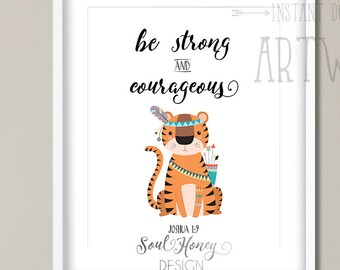 Tiger Bible Verse | Etsy