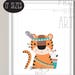 Tribal Tiger Animal Jungle Theme Nursery Wall Art Decor Printable ...