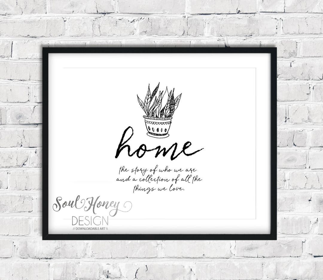 Downloadable Prints Home the Story of Who We Are and a - Etsy