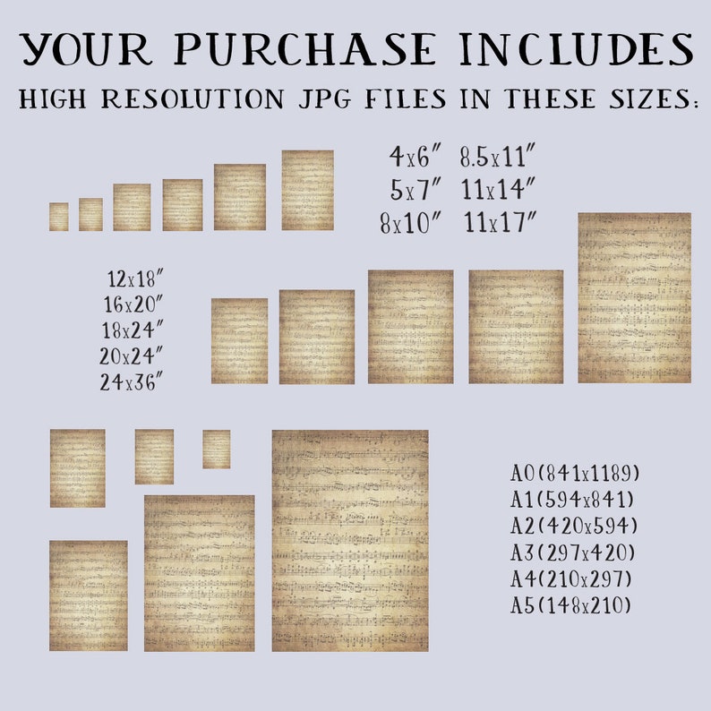 Downloadable Prints Sheet Music Old Fashioned Sheet Music - Etsy