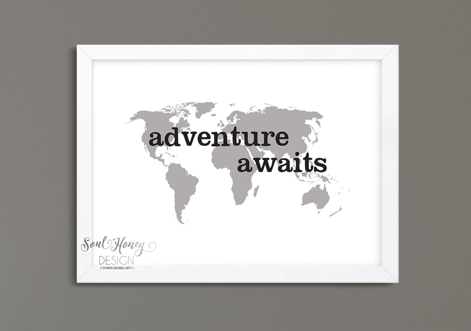 Adventure Awaits World Map Baby Shower Gift Adventure - Etsy