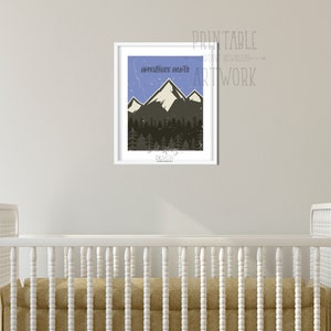 Downloadable Prints Adventure Awaits Mountain Scene - Etsy