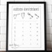 Kitchen Conversions Chart Farmhouse Printable Rustic Kitchen Wall Art ...