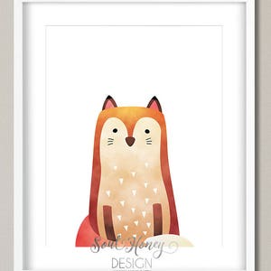 Downloadable Prints Set of 8 Watercolor Woodland Animals - Etsy