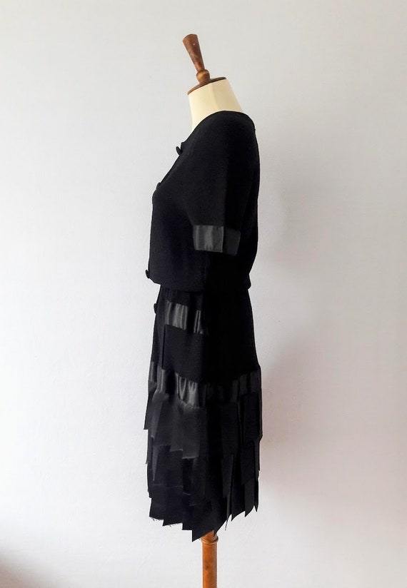 1980s Vintage Ribbon Cocktail Dress - Gem