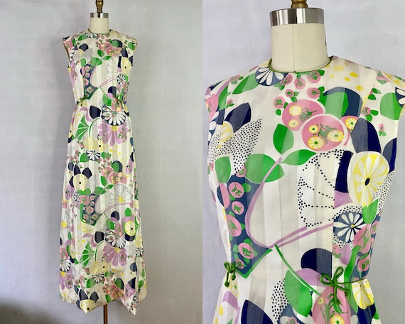 1970s Vintage Flora Maxi-Dress - Gem