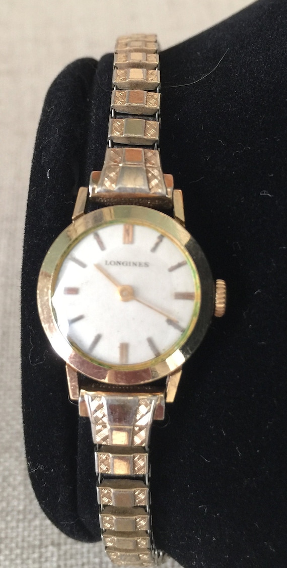 Vintage 1940s Longines Ladies 10K Gold Filled Watch and Band - Etsy