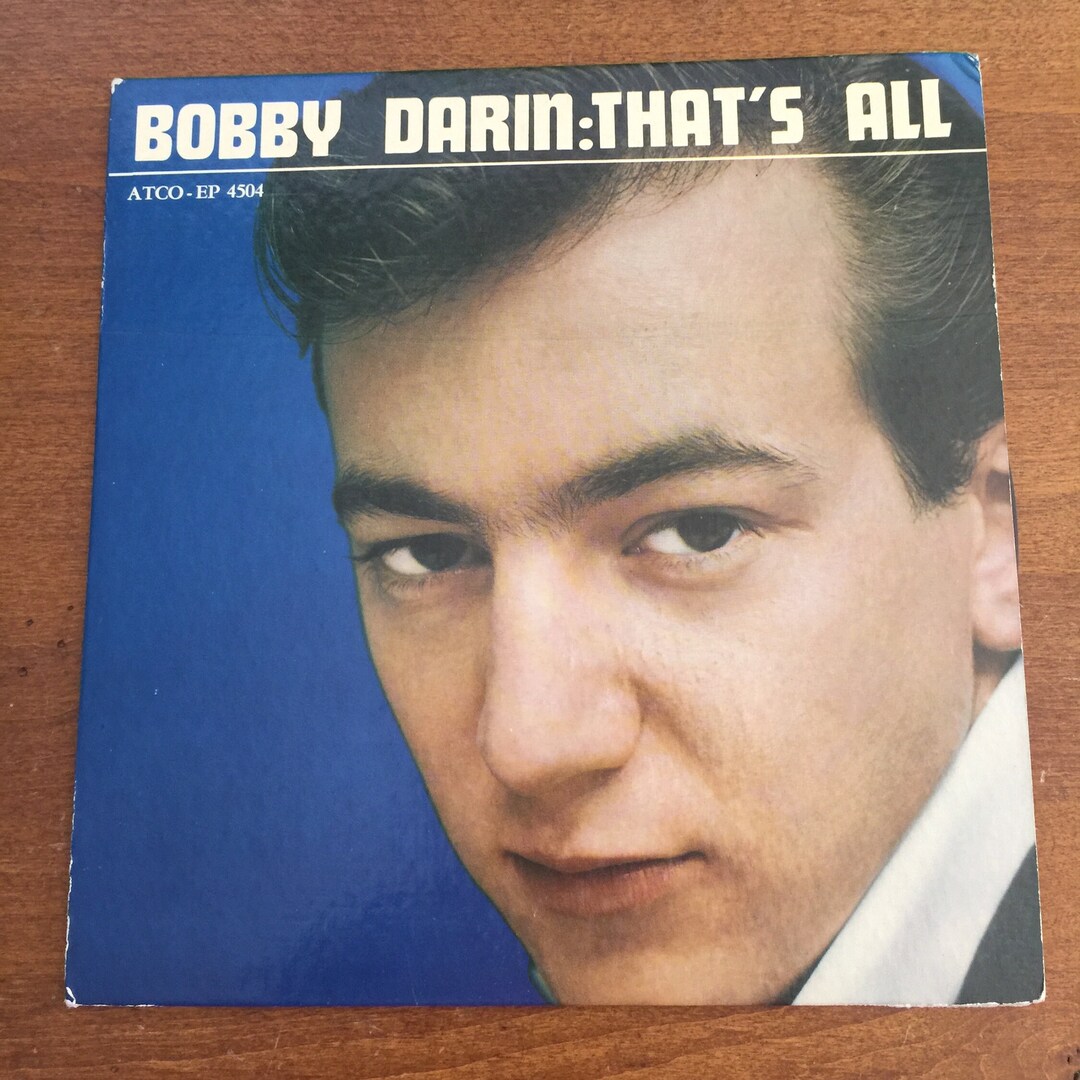 Vintage 45 Rpm Record, Bobby Darin: That's All. Circa 1959 - Etsy