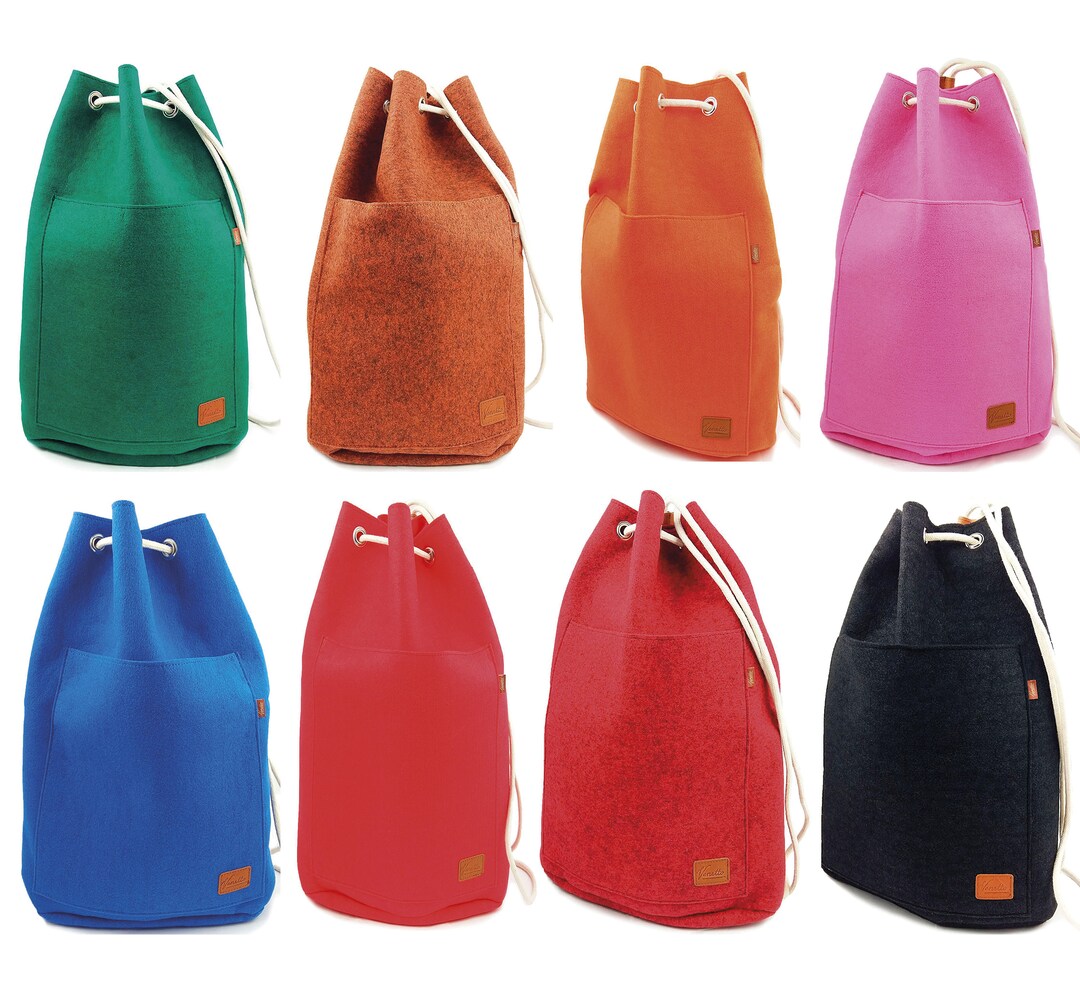 Venetto Sports Backpack Felt Backpack Backpack Made of Felt for Sports ...