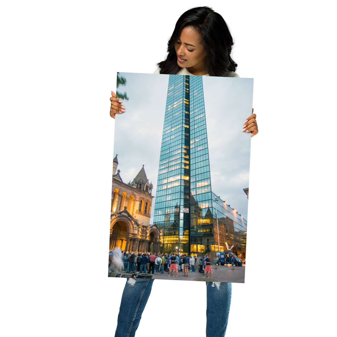 BOSTON. OPTICAL ILLUSION Photo Poster Wall Art Décor Without Frame - Etsy