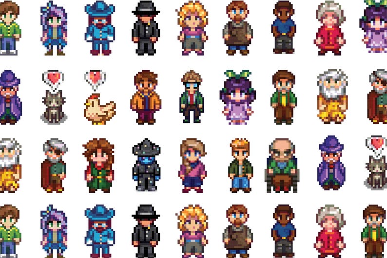 5500+ Stardew Valley-kruissteekpatronen I PDF I Fanart I Digitale ...