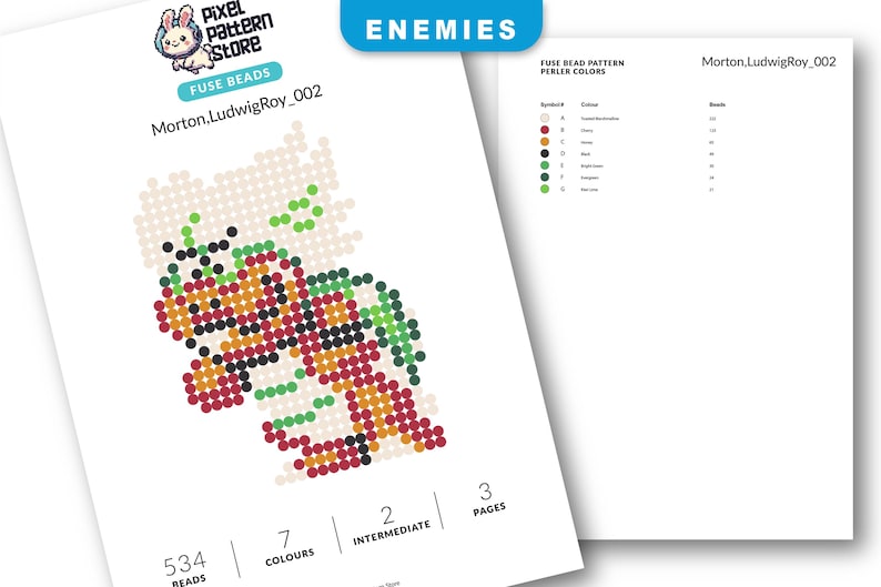 680+ Patterns | Super Mario | Fuse Beads | Perler | Hama | Fan Art ...
