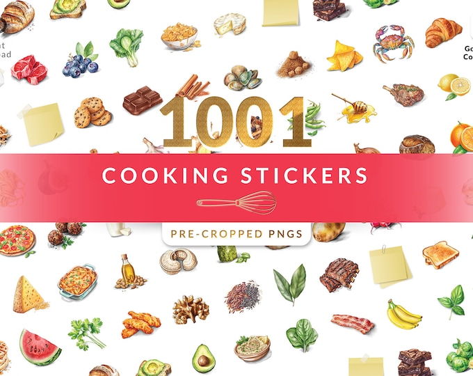 Recipe Planner Digital Stickers, One Note Planner Stickers, Digital ...