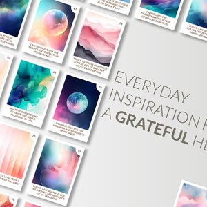 Printable Gratitude Cards Manifestation Positive Mindset Self Care ...