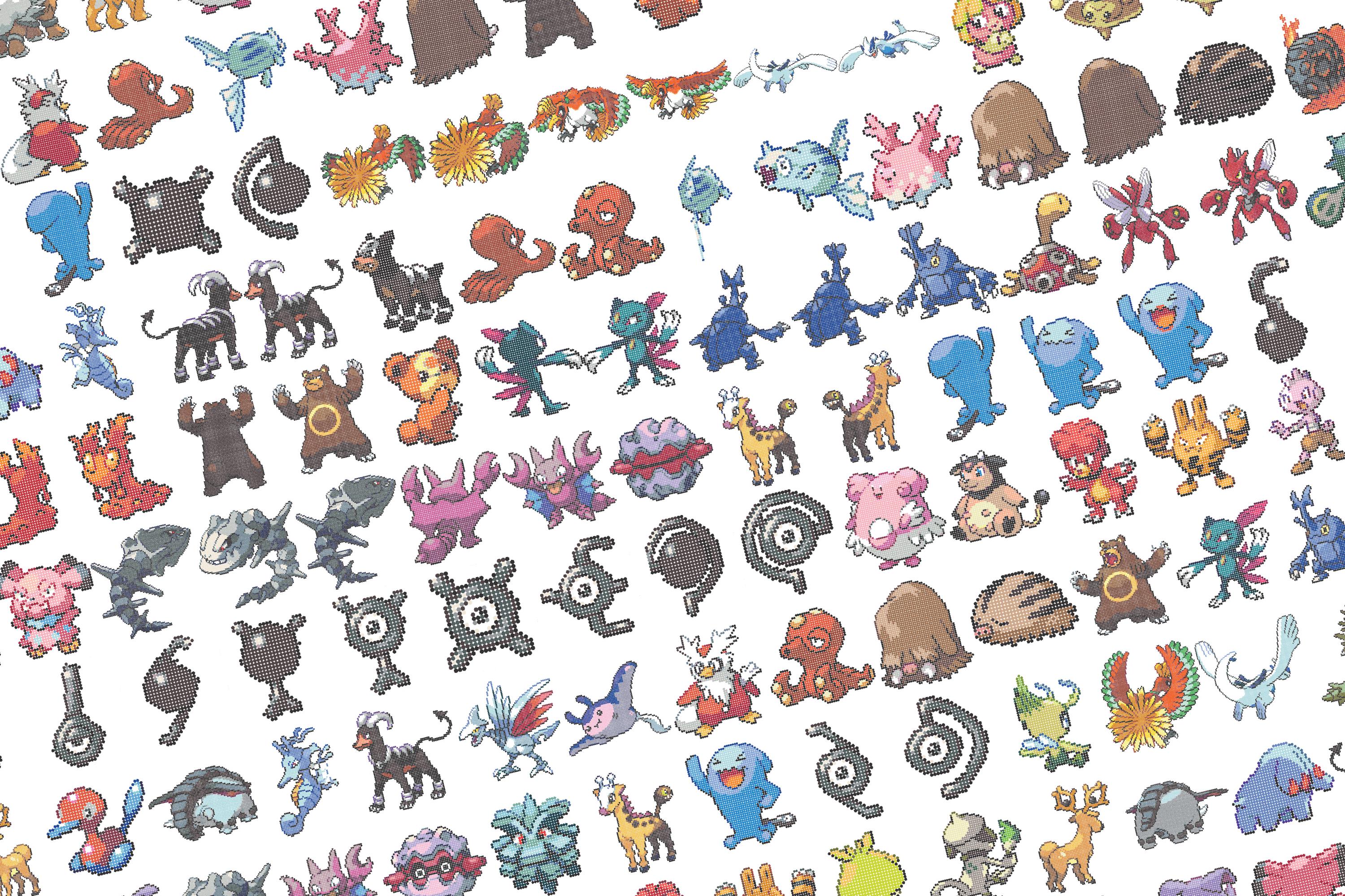 370+ Patterns | Gen 2 Pokémon | Fuse Beads | Original + Shiny | PDF ...