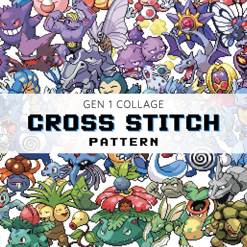 Pokemons Cross Stitch - Etsy