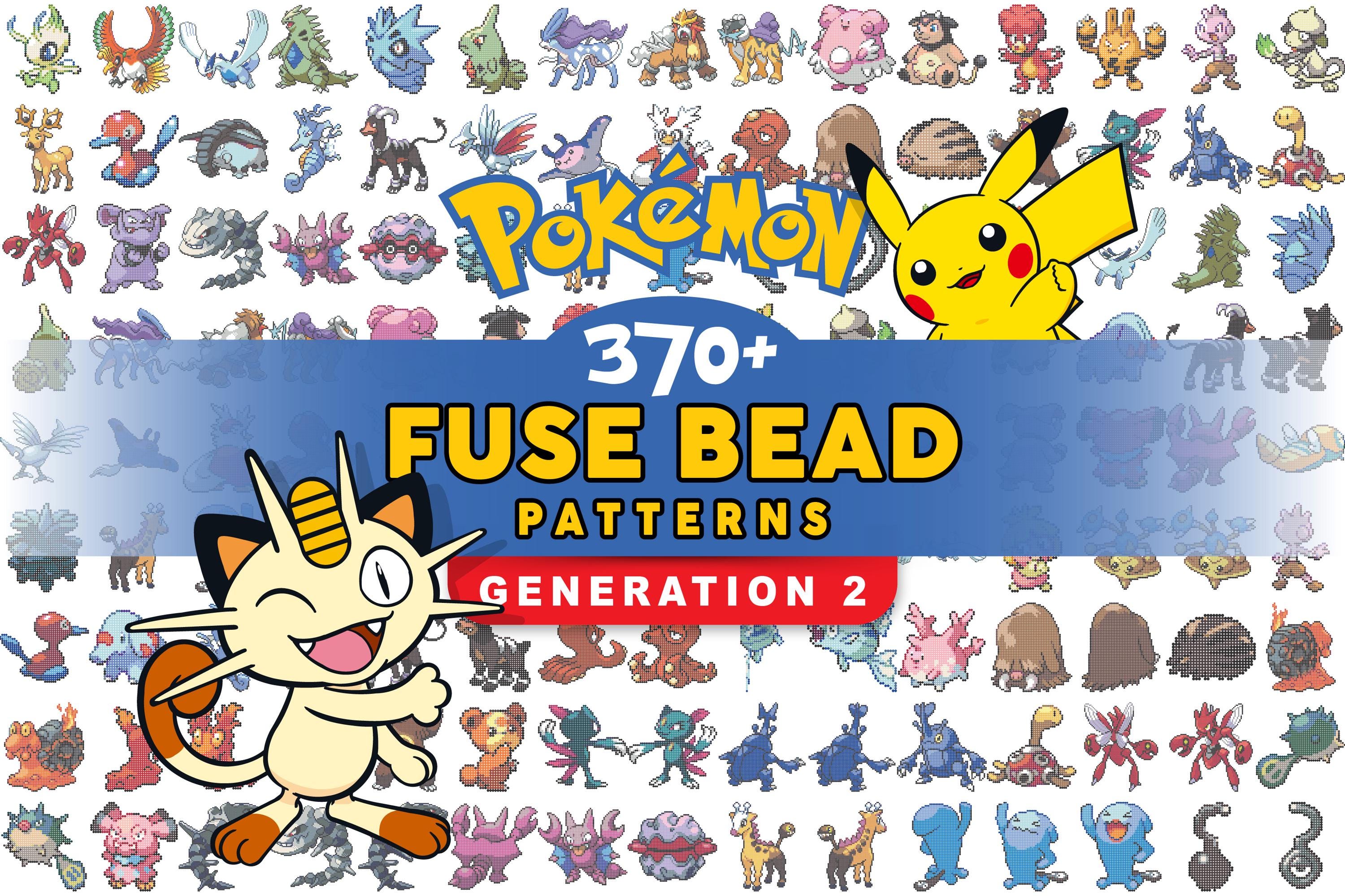370+ Patterns | Gen 2 Pokémon | Fuse Beads | Original + Shiny | PDF ...