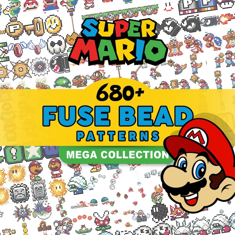 Paper Mario Bead Art - Etsy UK