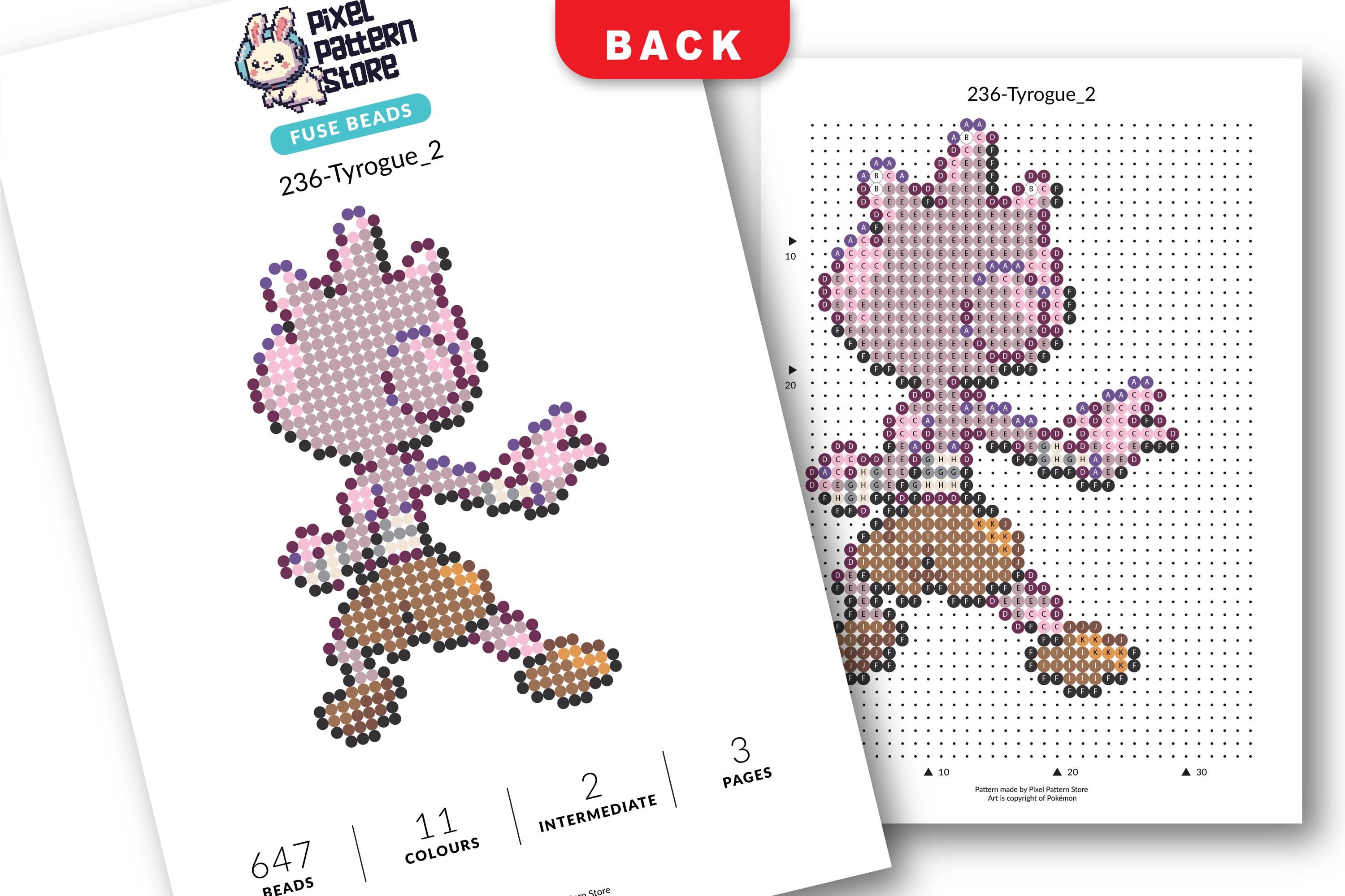 370+ Patterns | Gen 2 Pokémon | Fuse Beads | Original + Shiny | PDF ...