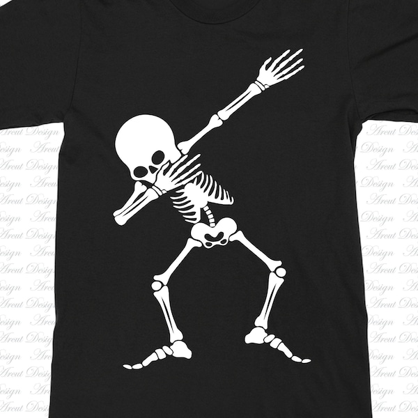 Dabbing Skeleton Svg - Etsy