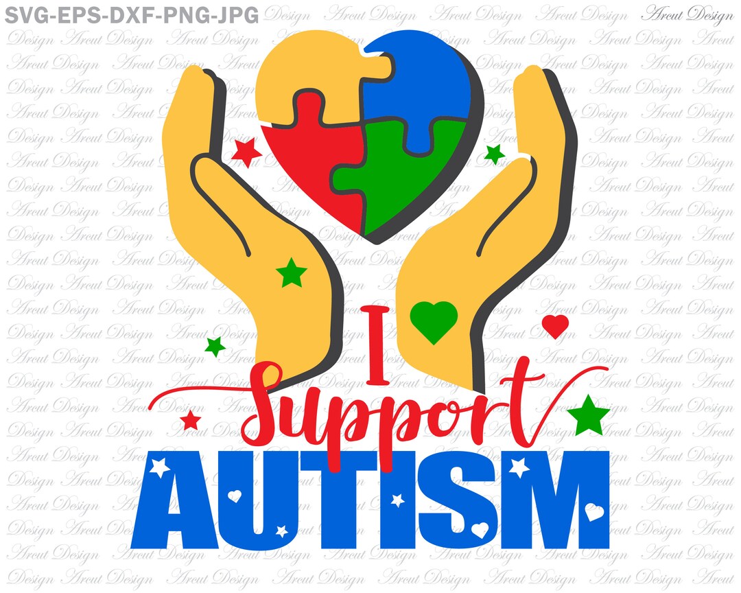 I Support Autism Svg, Autism Awareness Svg, Autism Support Svg, Svg ...