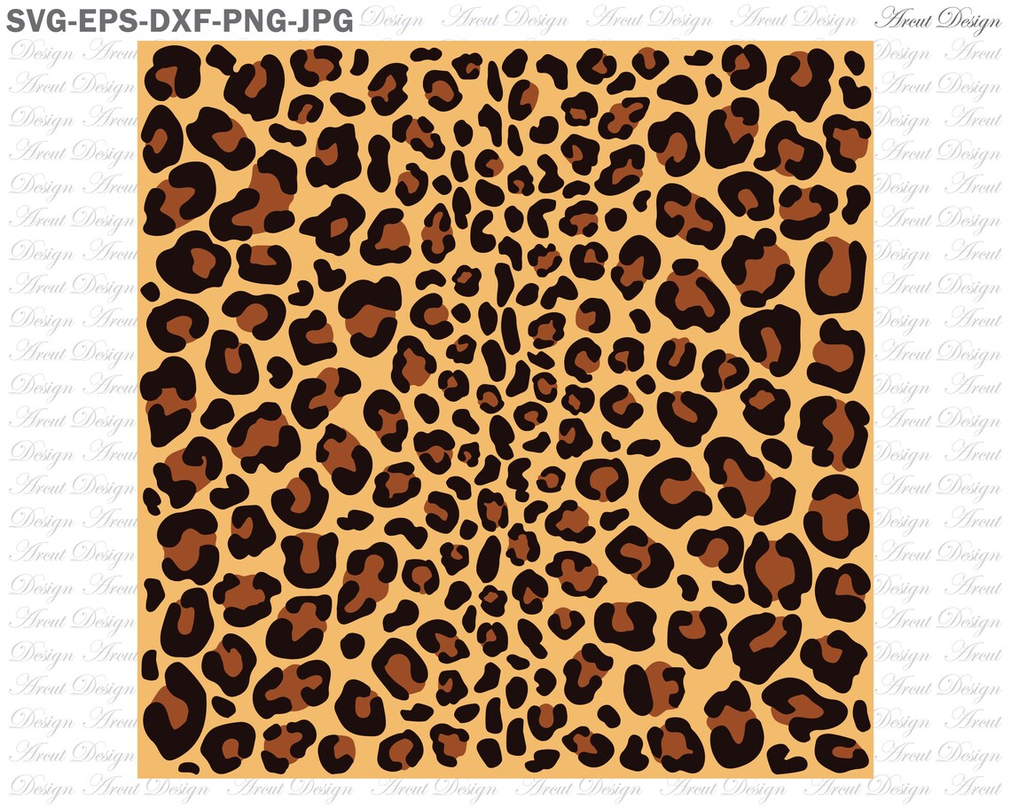 Leopard Print SVG PNG Layered Leopard Print Svg Layered - Etsy