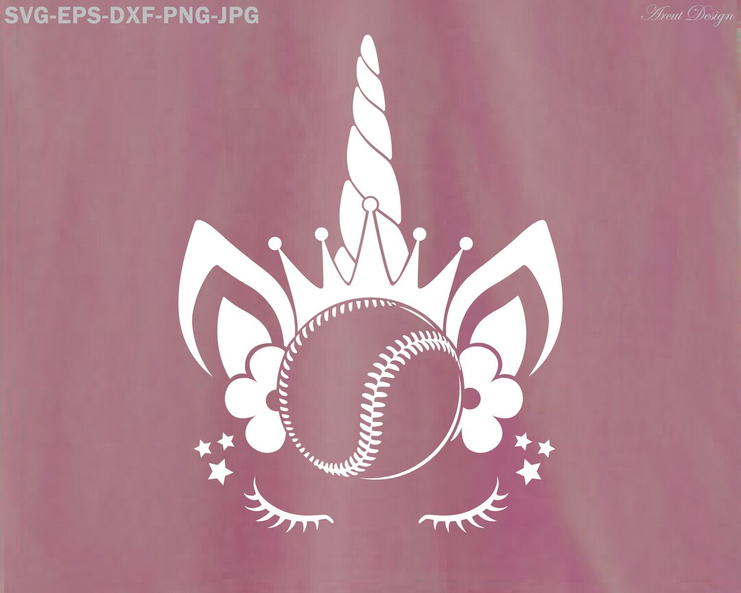 Unicorn Baseball SVG: Birthday Girl, Magical Unicorn (digital Files) - Etsy
