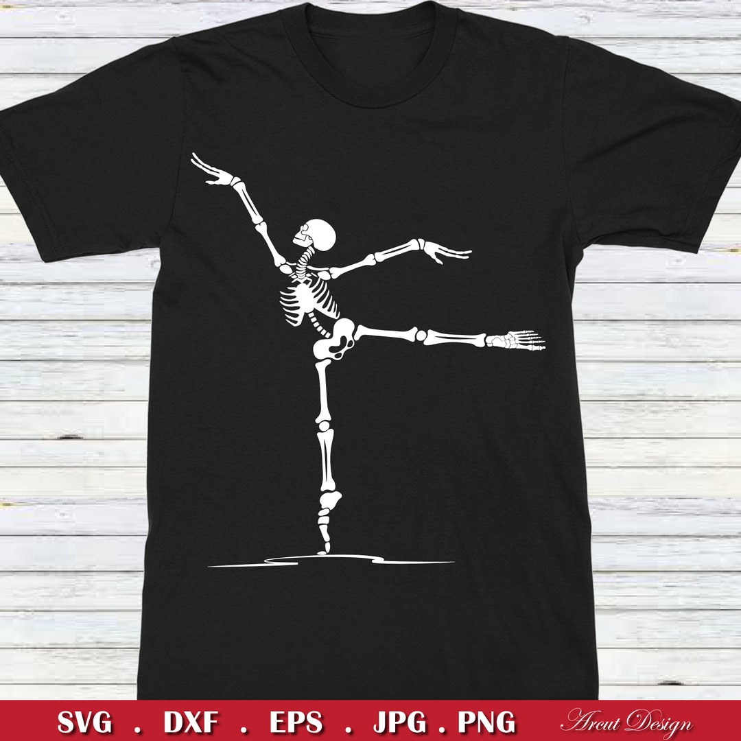 Ballet Skeleton Svg, International Dance Day, Ballerina Skeleton Svg ...