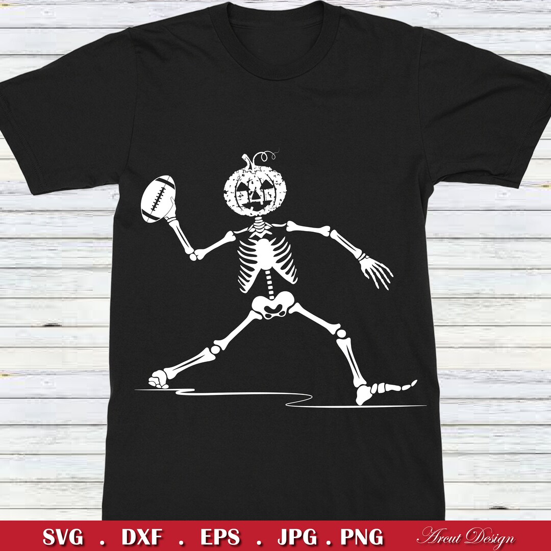 Football Skeleton SVG, Sports Skeleton Svg, Halloween Skeleton Svg ...