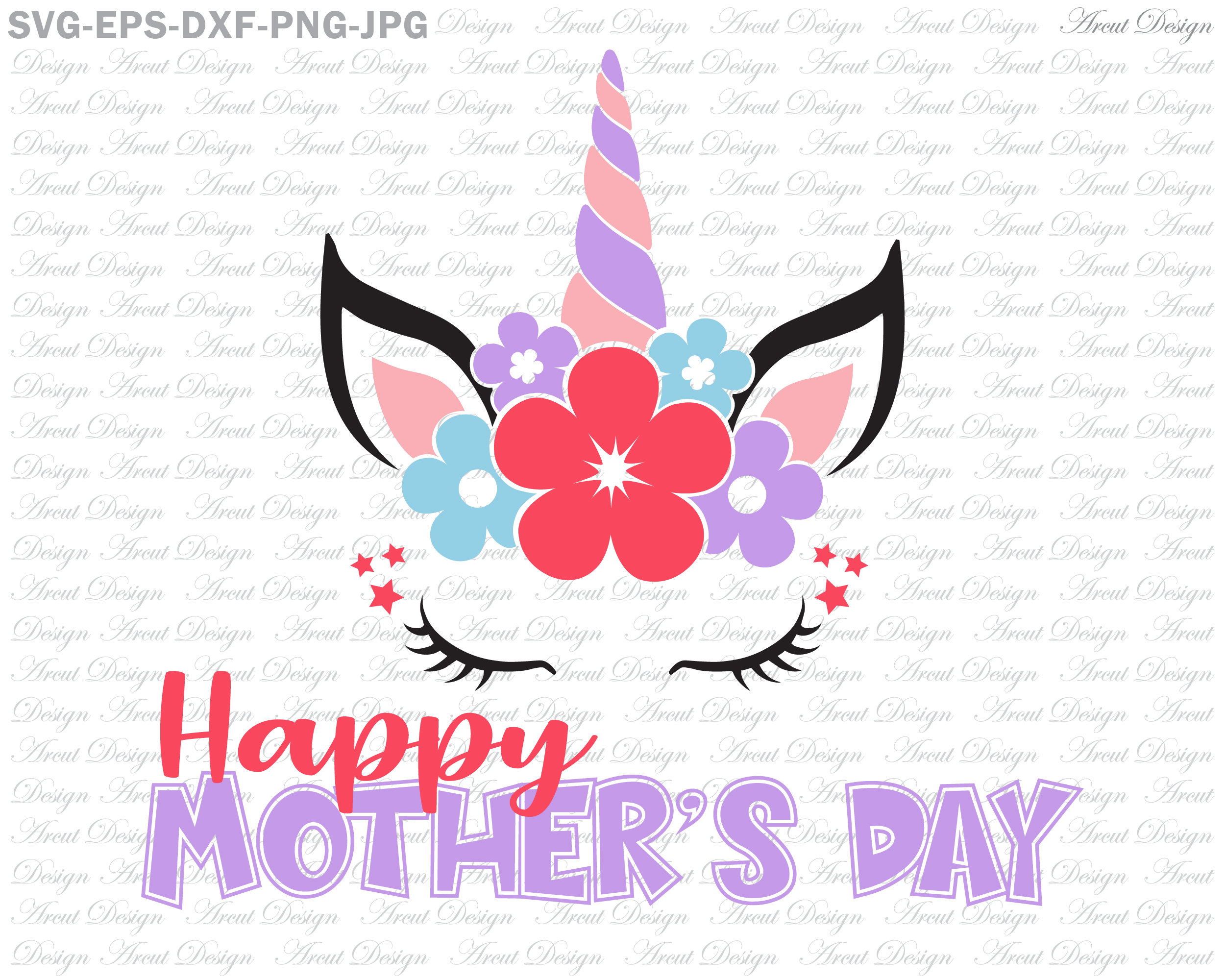 Happy Mothers Day Unicorn Svg, Mother's Day Svg, Mom Svg, Unicorn ...