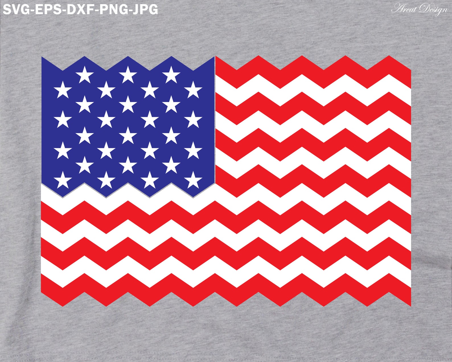 American Flag Svg Chevron Flag Svg 4th of July Svg Flag - Etsy