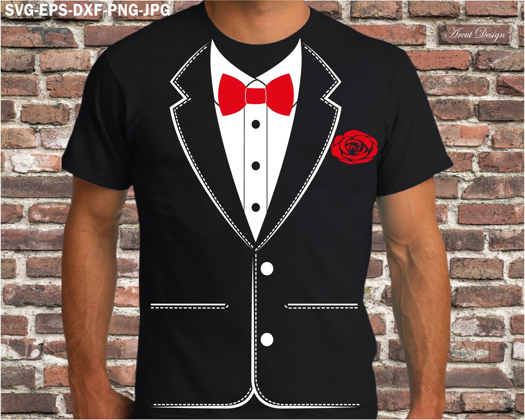 Tuxedo SVG: Wedding Suit Clipart, Bow Tie, Gentleman (cut File) - Etsy
