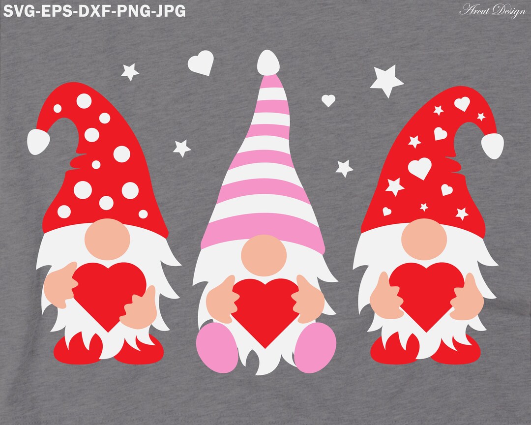 Valentines Gnomes Love SVG, Valentine's Day Svg, Valentines Day, Love ...