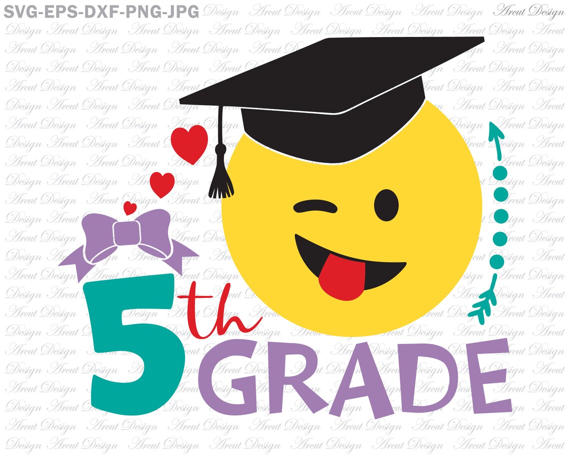 5th Grade Svg Graduation Svg School Svg Graduation Cap Svg | Etsy