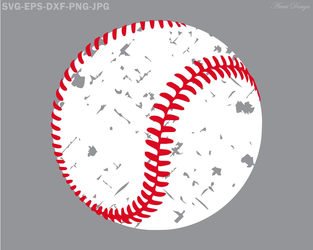Distressed Baseball Svg, Baseball Svg, Distressed Svg, Grunge Baseball ...