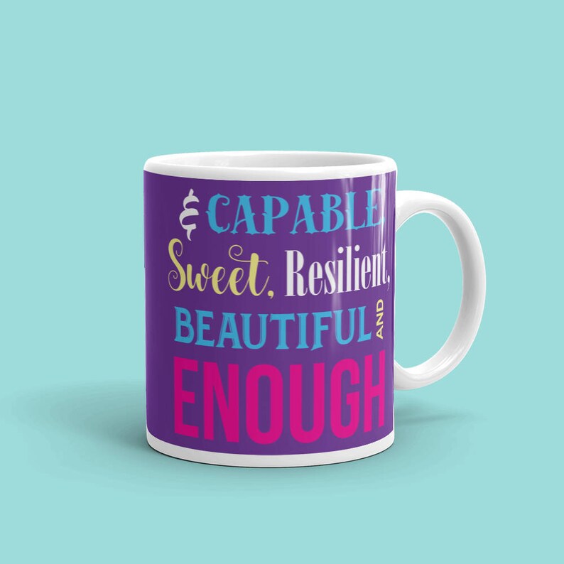 Ceramic Mug With Quote Inspirational Feminist Mug Etsy