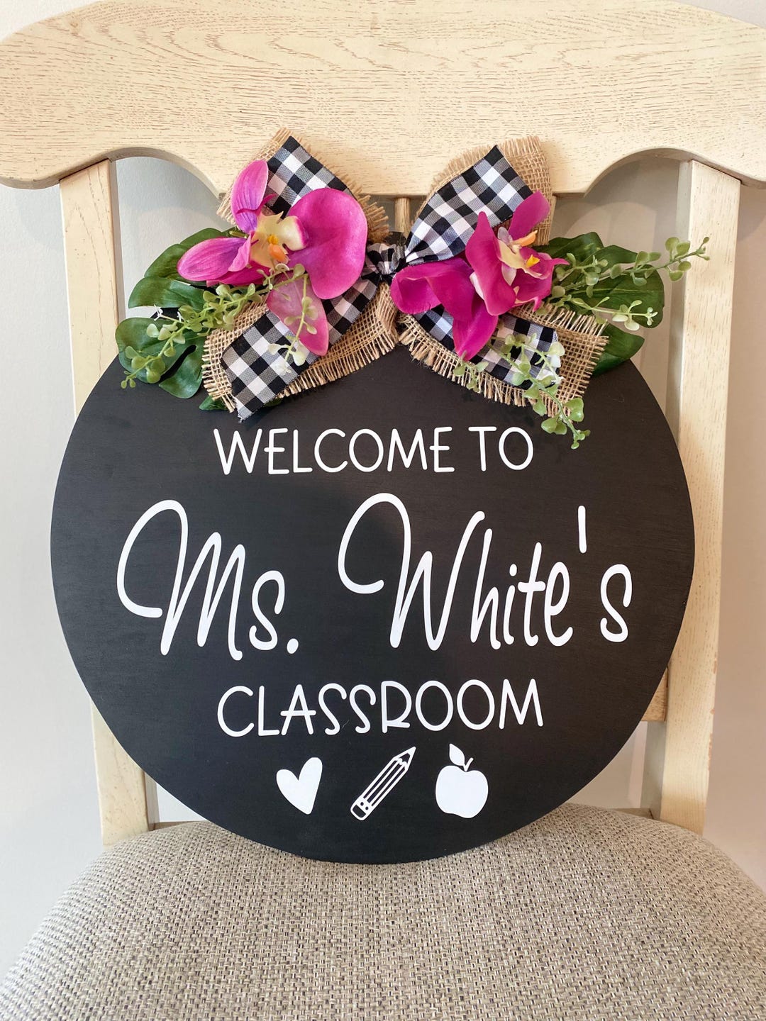 Custom Teacher Sign - Etsy