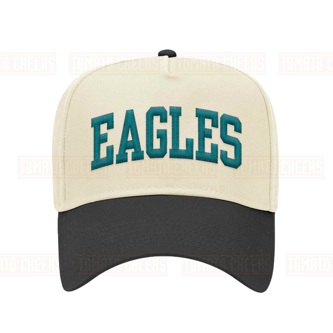 Custom Eagles Embroidered Hat - Personalized Retro Arched Block ...